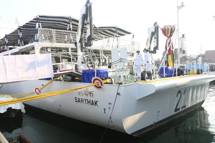 Indian Coast Guard Ship ‘Sarthak’ dedicated to the Nation